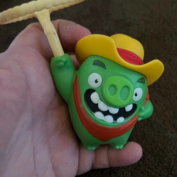 Toys | Angry Birds Rovio Green Pig Hog Action Figure Mcdonalds | Poshmark